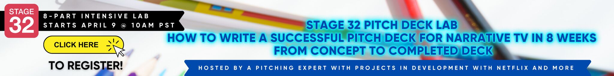 Stage 32 Pitch Sessions - Stage 32